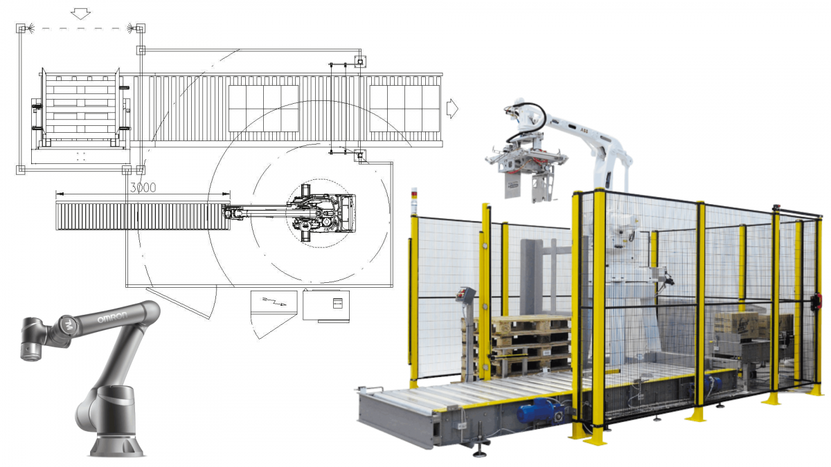 Palletizers with Robot PLT-R - Scaligera Packaging